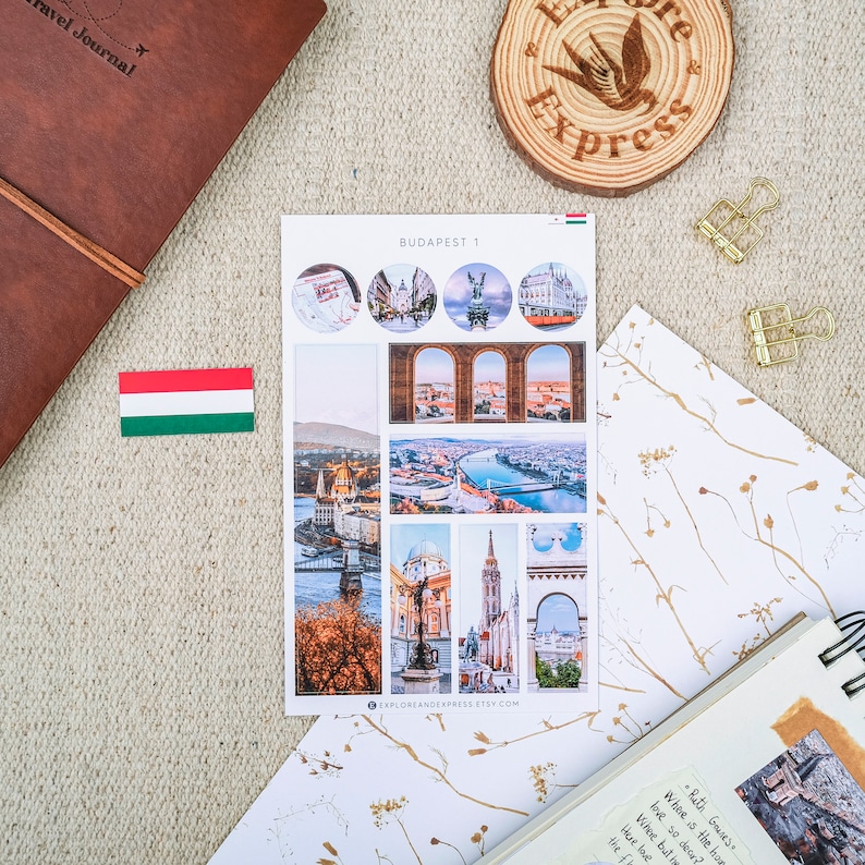 Budapest Stickers, Hungary Stickers, Travel Stickers, Landmarks ...