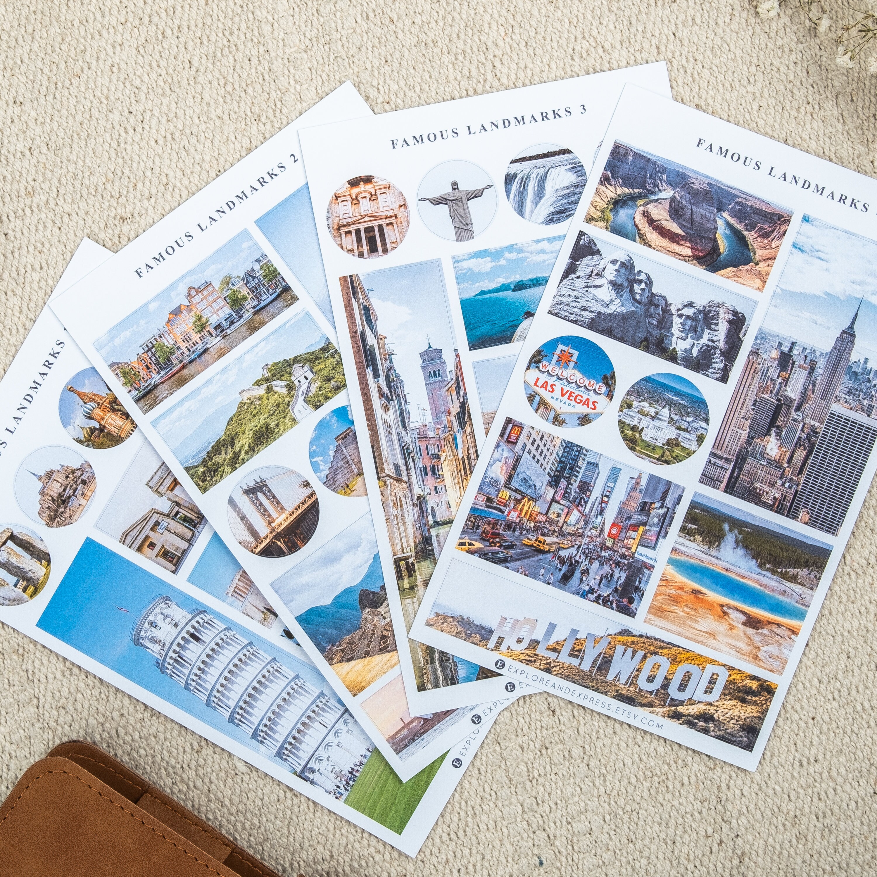 Famous Landmarks Stickers, World Monuments Stickers, Travel Stickers ...