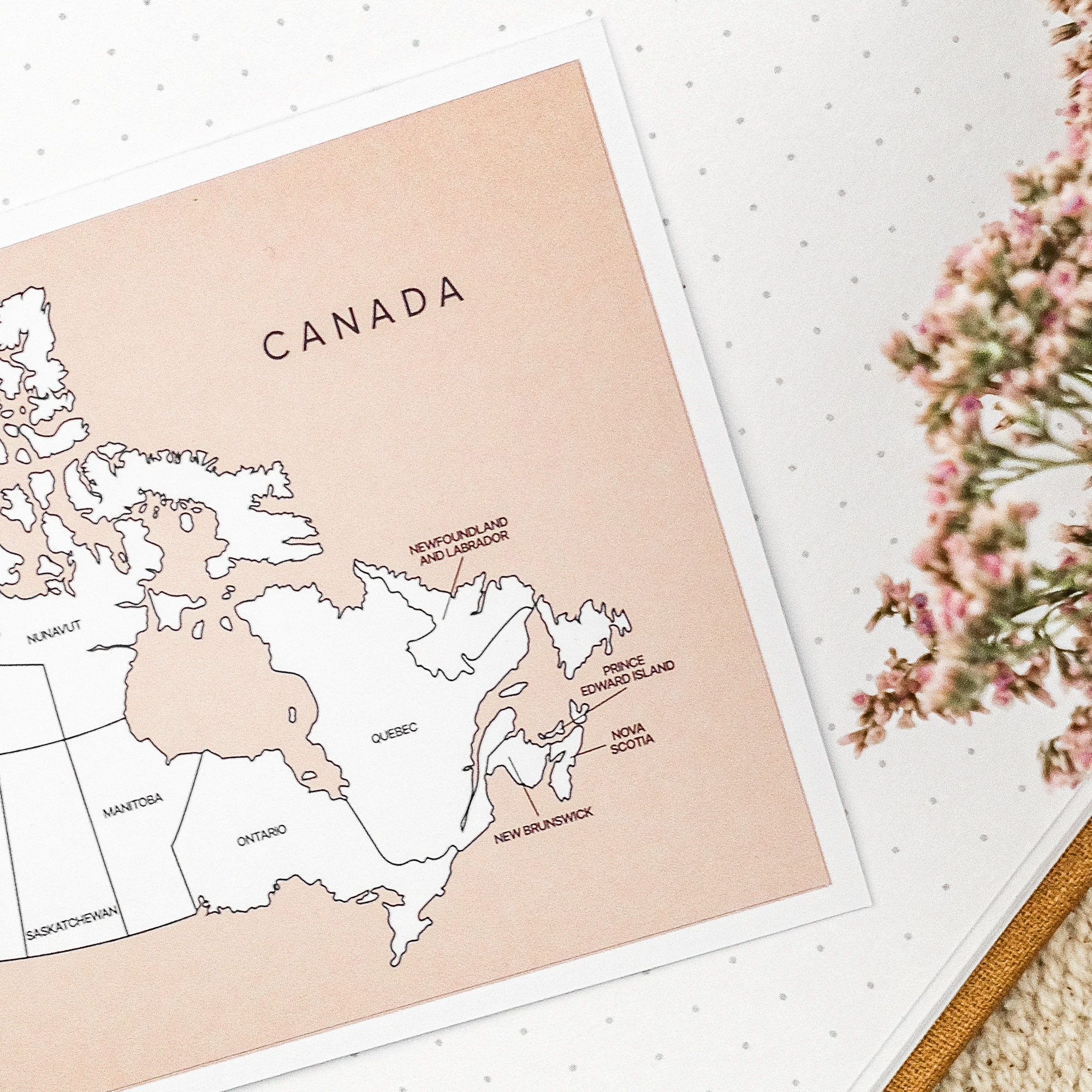 Canada Map Travel Tracker Sticker to Colour in Map Places I've Been To ...