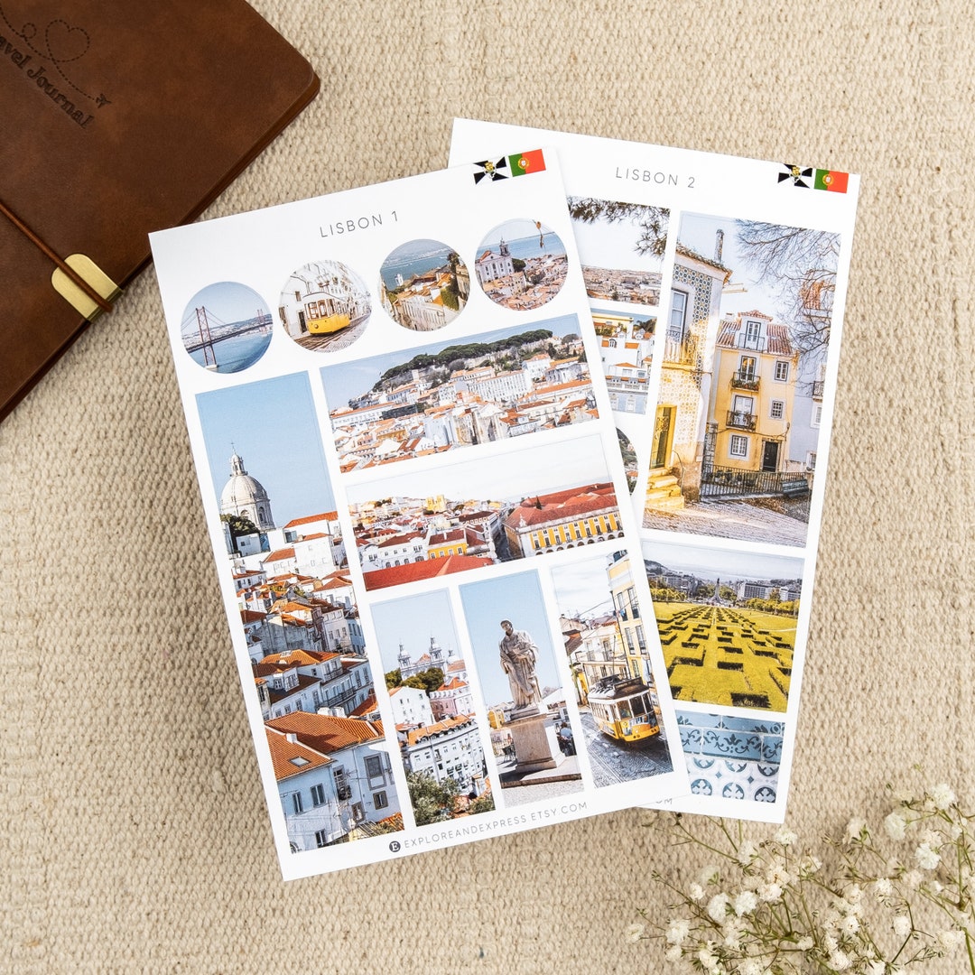 Lisbon Stickers | Portugal Stickers | Travel Stickers | City Landmark ...