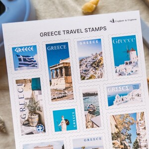 Greece Stamps Stickers, Greek Stamps, Postal Stamps Stickers, Travel ...