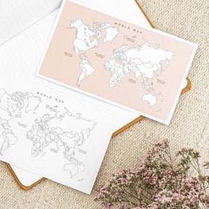 World Map Sticker to Track Places I've Traveled Map Tracker Sticker for ...