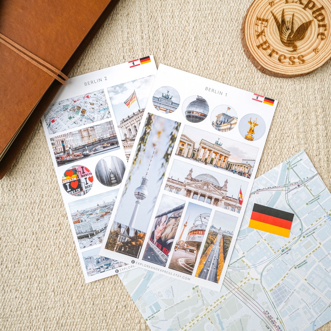 Germany Berlin Stickers, Travel Stickers, Berlin Landmarks, Travel ...