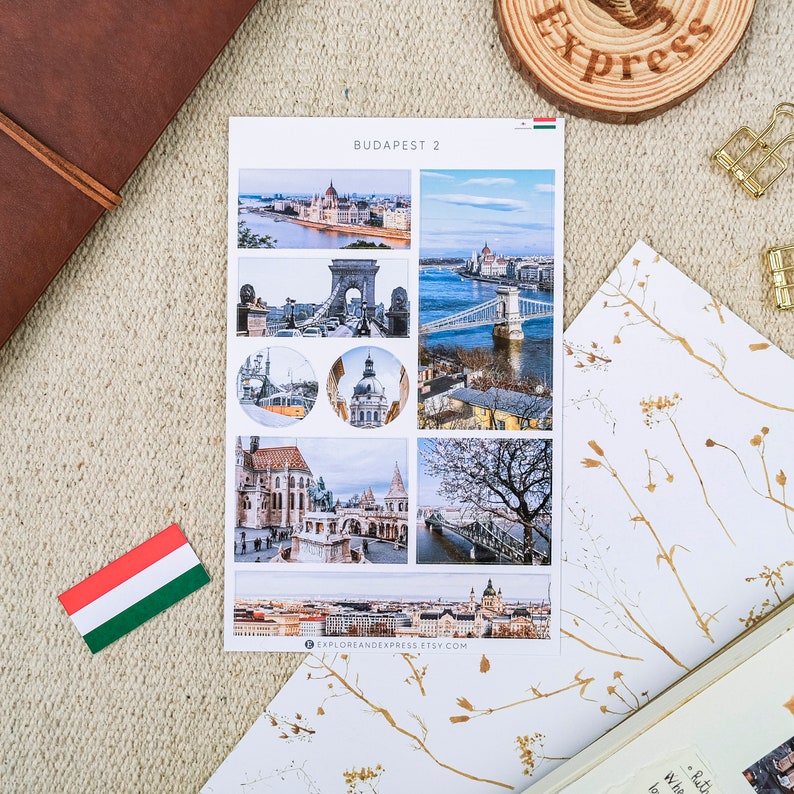 Budapest Stickers, Hungary Stickers, Travel Stickers, Landmarks ...