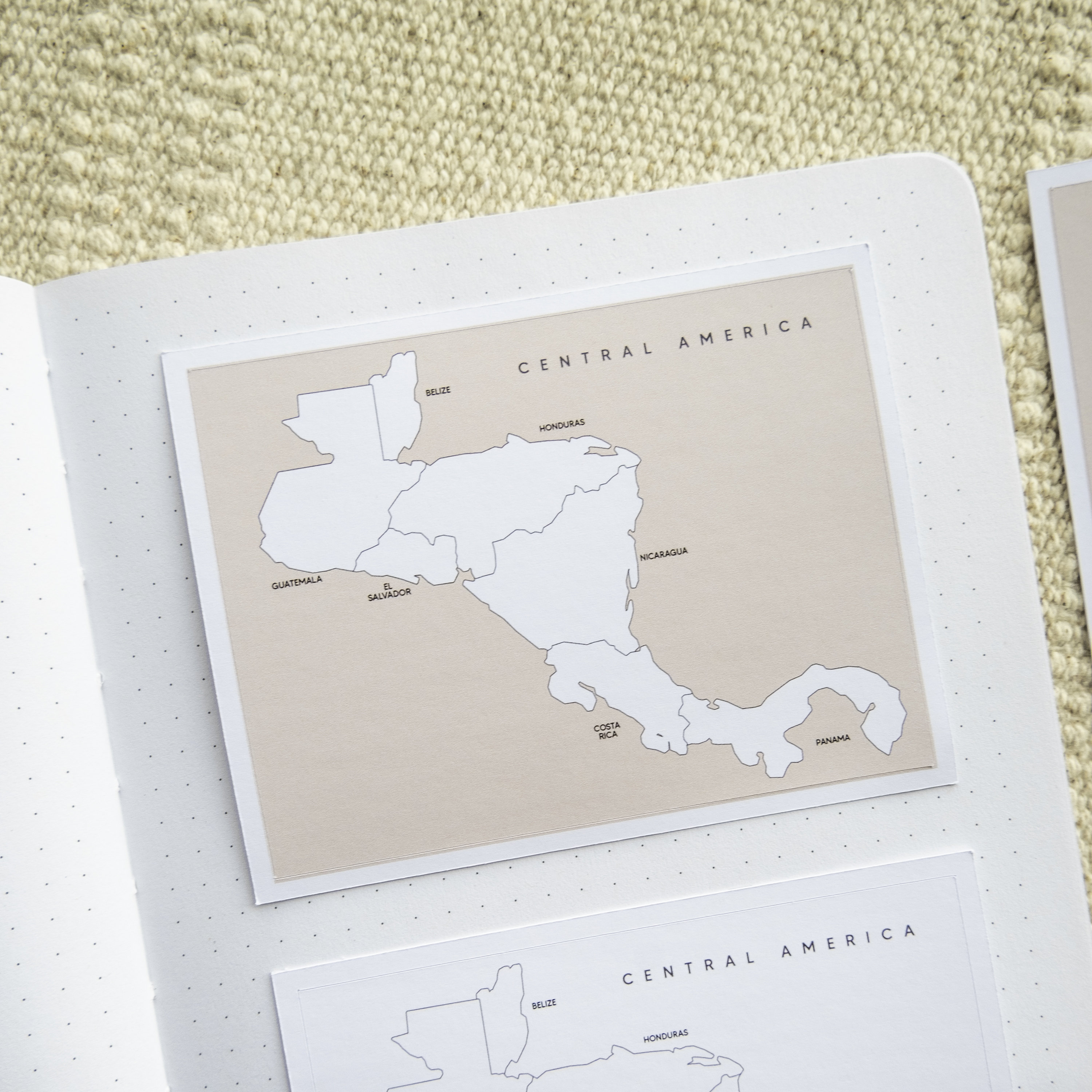 Central America Map Sticker to Track Places I've Traveled Map Tracker ...
