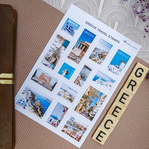 Greece Stamps Stickers, Greek Stamps, Postal Stamps Stickers, Travel ...