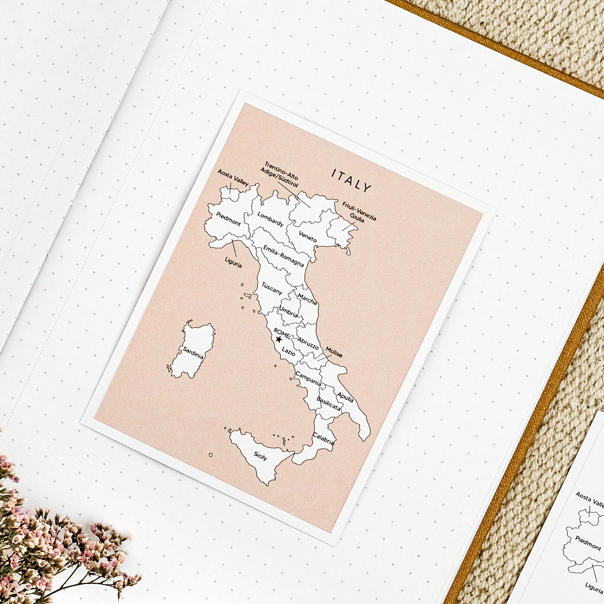 Italy Map Sticker, Italy Map Coloring, Map Travel Italy, Travel Tracker ...