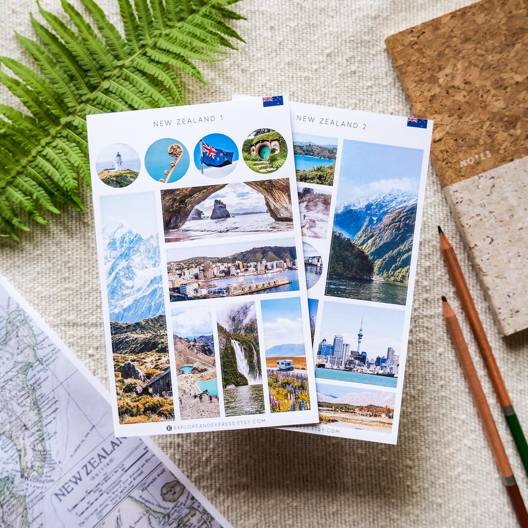 New Zealand Stickers, Wellington Stickers, Travel Journal Stickers, New ...