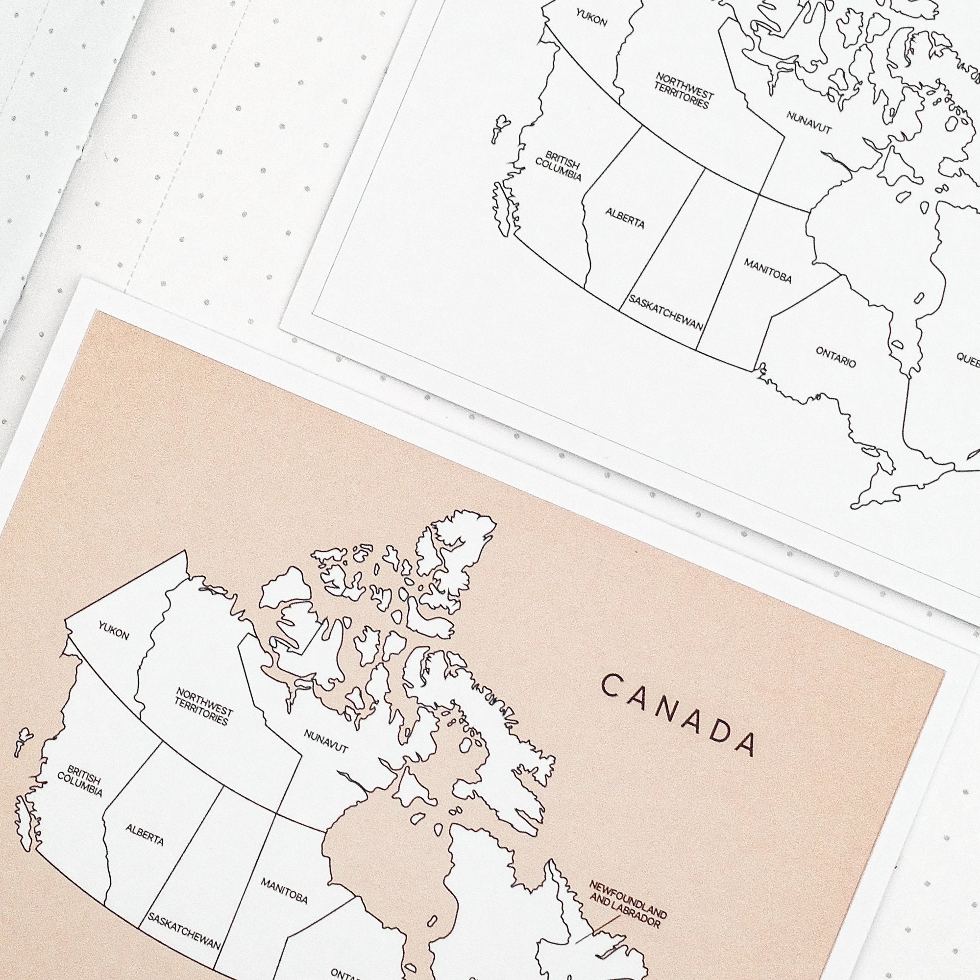 Canada Map Travel Tracker Sticker to Colour in Map Places I've Been To ...