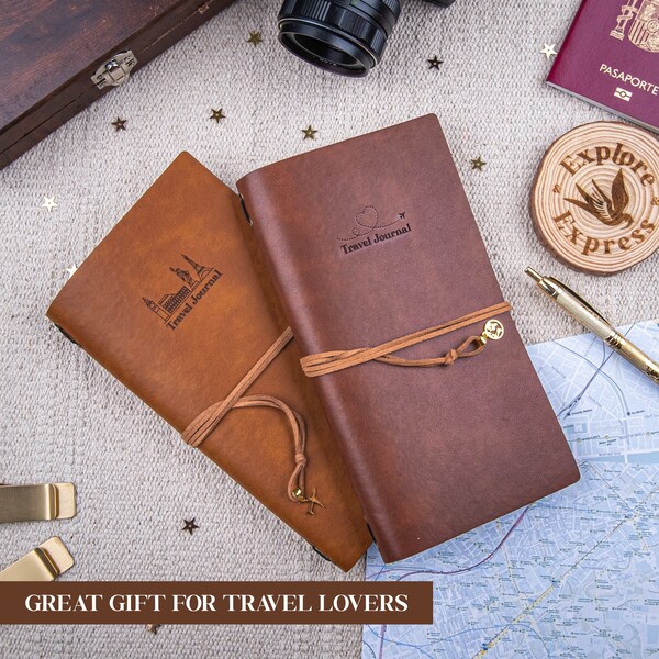 Travel Journal Cover - Etsy