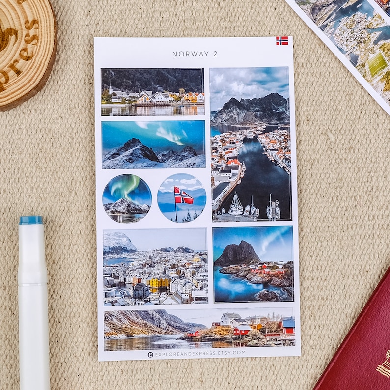 Norway Stickers, Travel Stickers, Norway Oslo, Landmarks Stickers ...