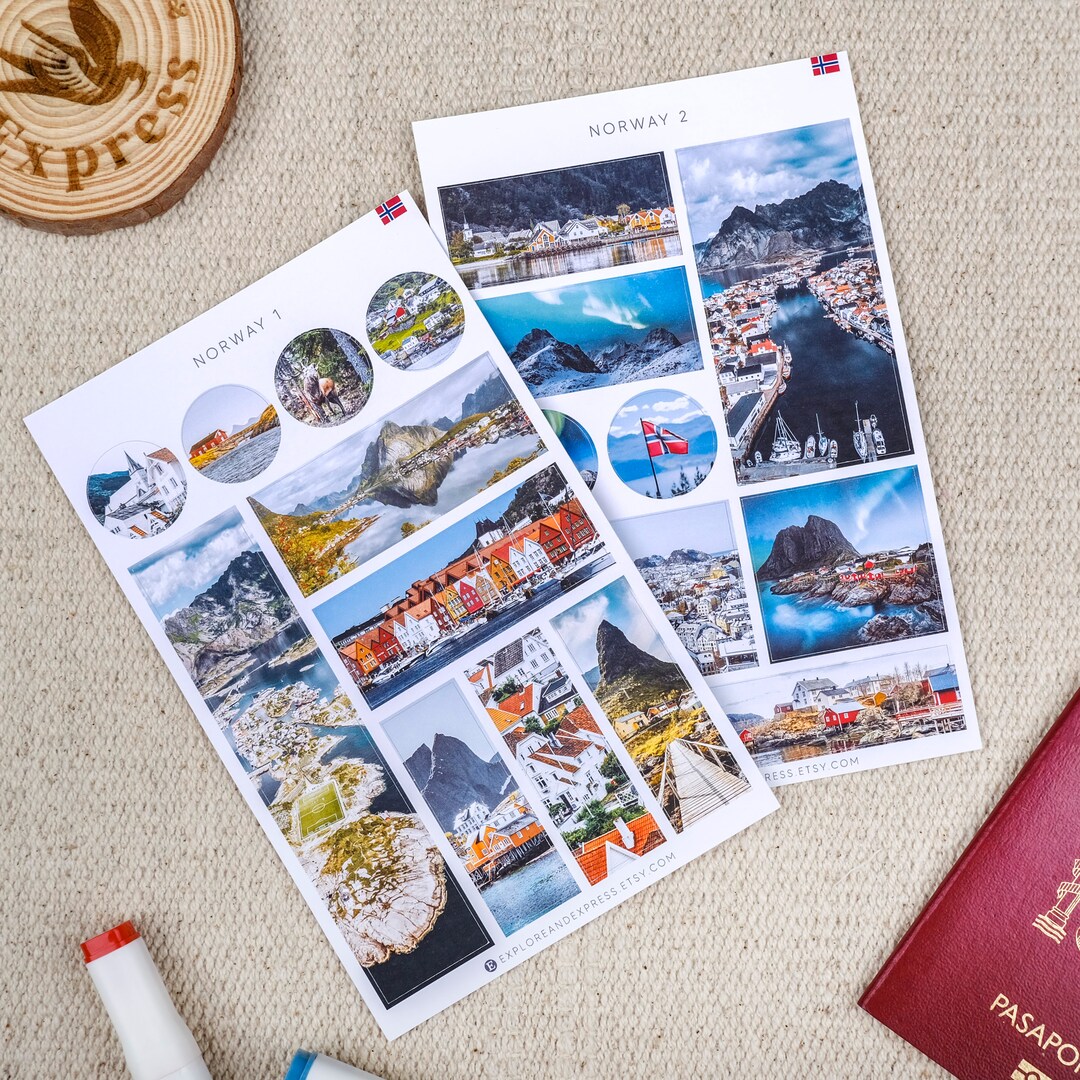 Norway Stickers, Travel Stickers, Norway Oslo, Landmarks Stickers ...
