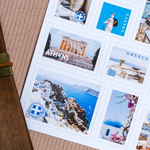 Greece Stamps Stickers, Greek Stamps, Postal Stamps Stickers, Travel ...