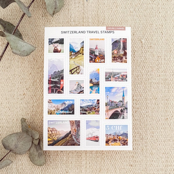 Switzerland Scrapbook Stickers - Etsy