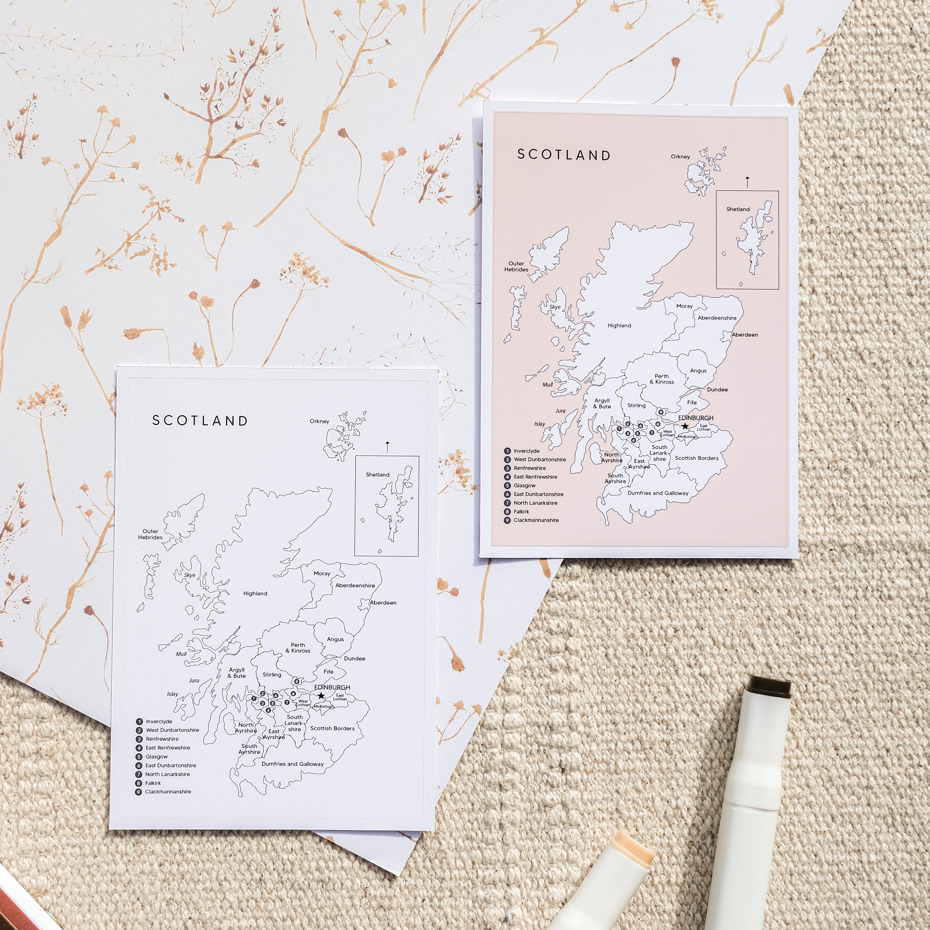 Scotland Travel Tracker Map Sticker for Couples for Travel Planner and ...