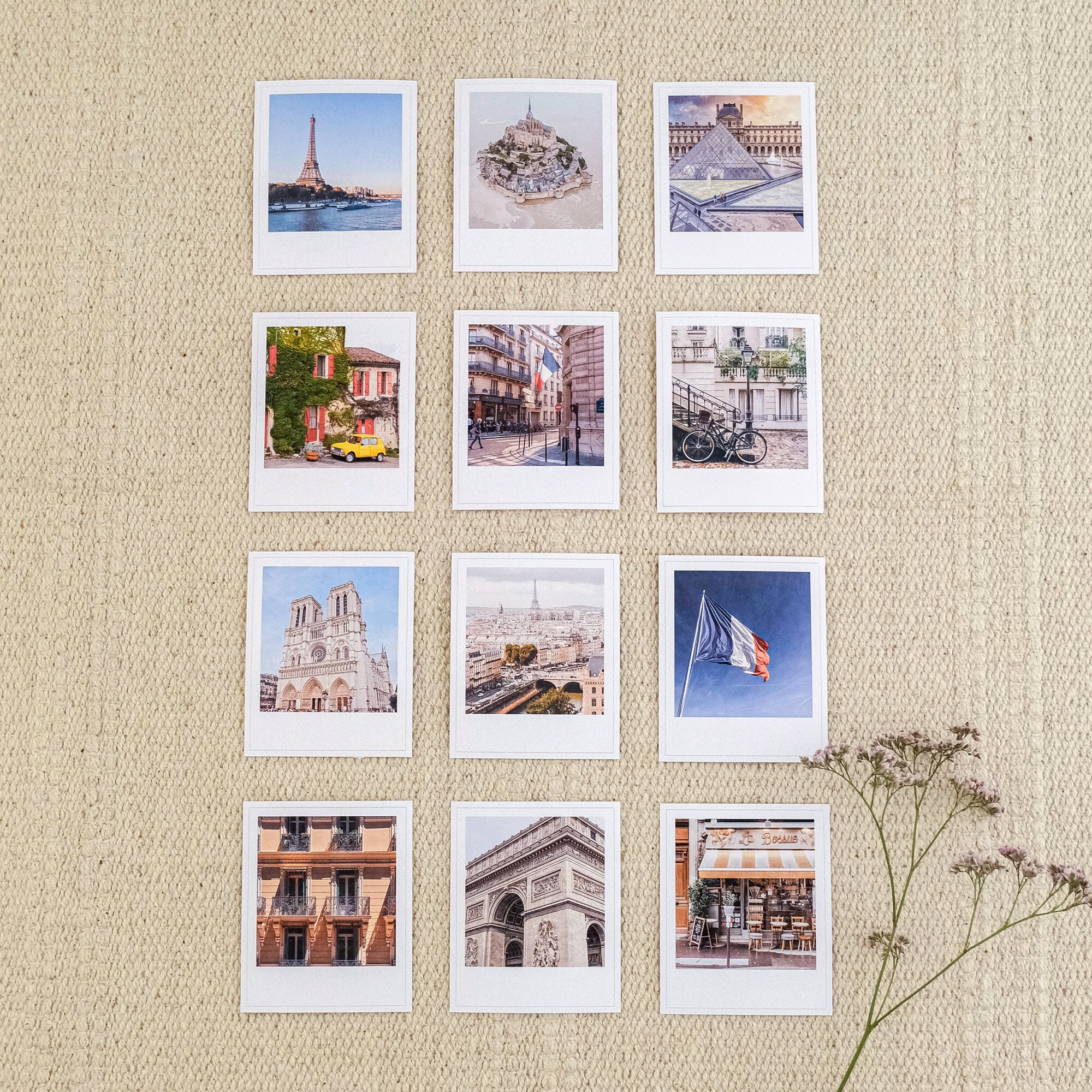 France Polaroid Stickers Travel for Journal and Scrapbook Stickers Mini ...