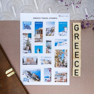 Greece Stamps Stickers, Greek Stamps, Postal Stamps Stickers, Travel ...