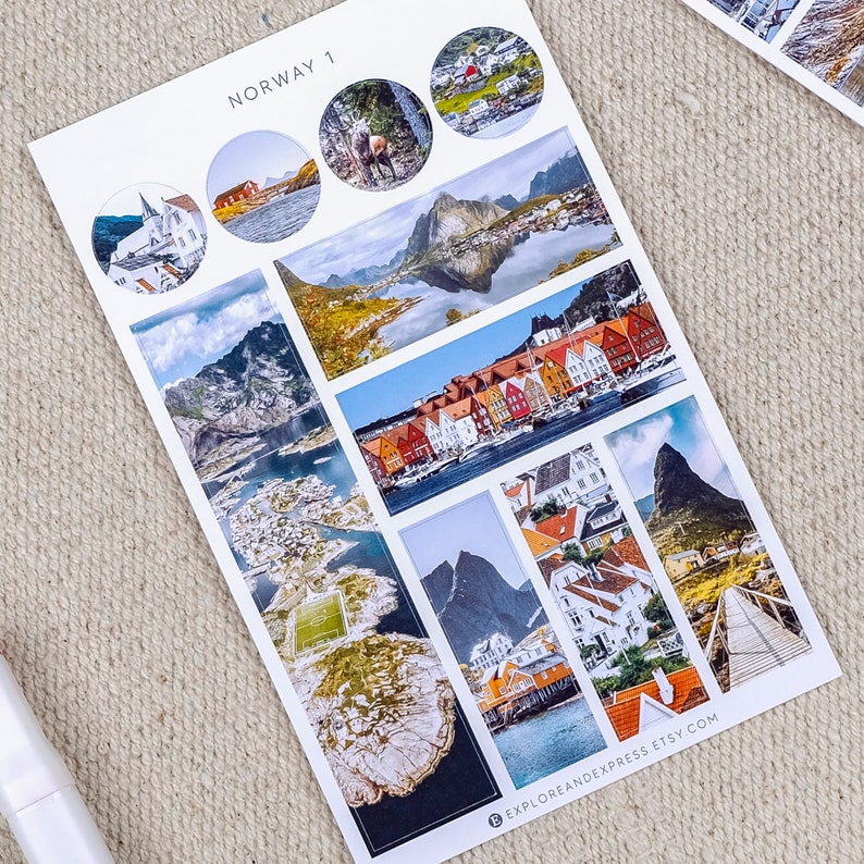Norway Stickers, Travel Stickers, Norway Oslo, Landmarks Stickers ...