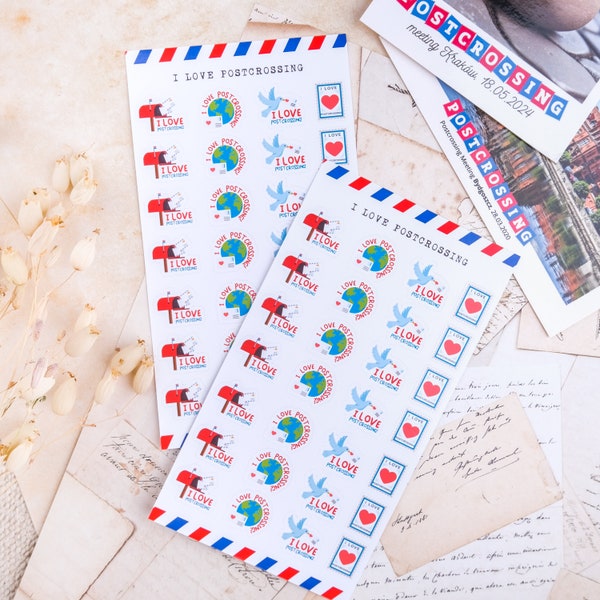 Postcrossing Sticker - Etsy