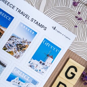 Greece Stamps Stickers, Greek Stamps, Postal Stamps Stickers, Travel ...