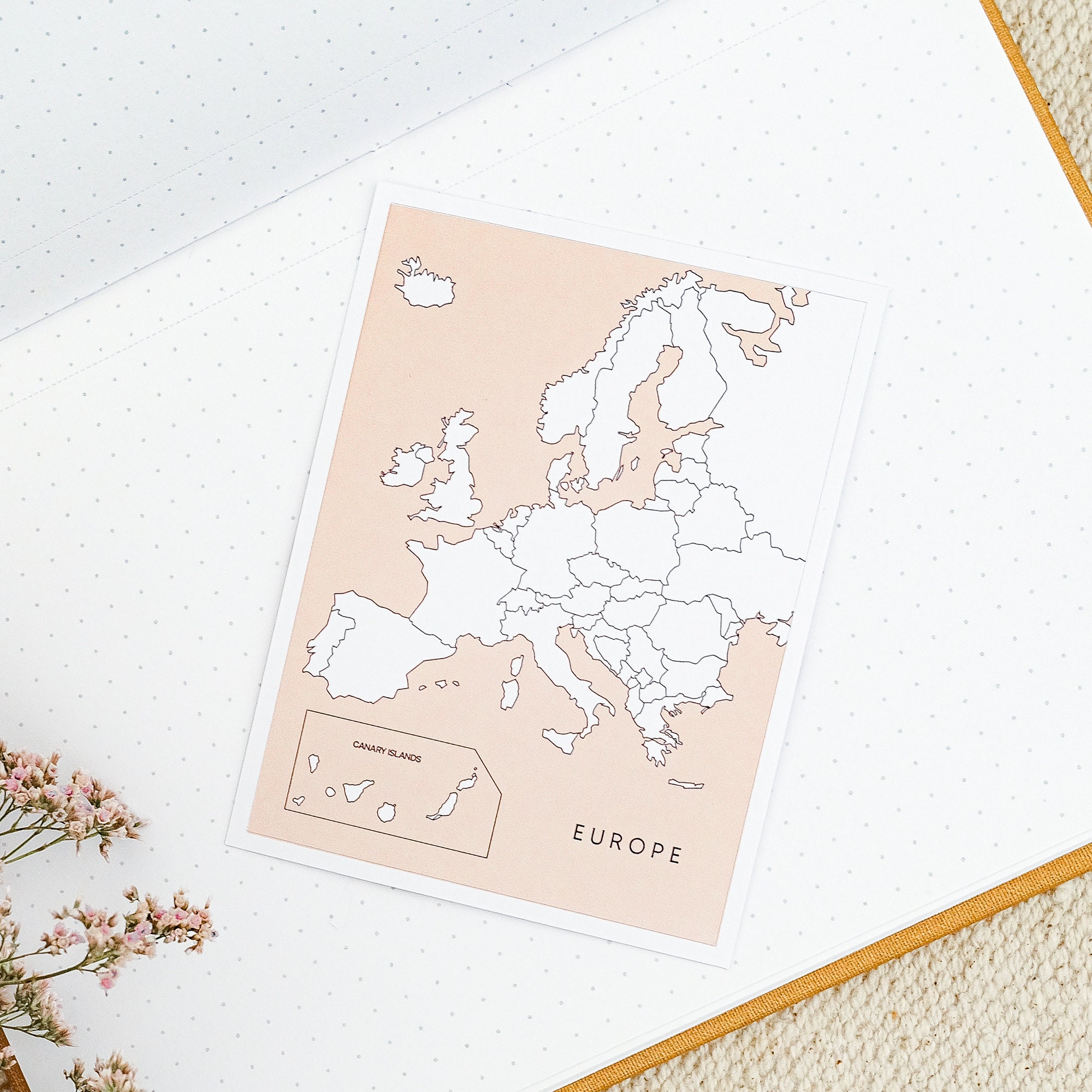 Map of Europe Sticker to Color Visited Countries Map Europe - Etsy UK