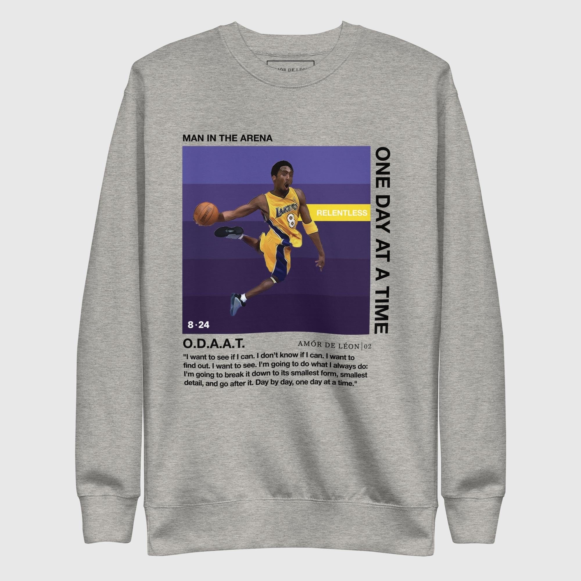 Kobe Bryant - Man in the Arena Sweatshirt - Etsy