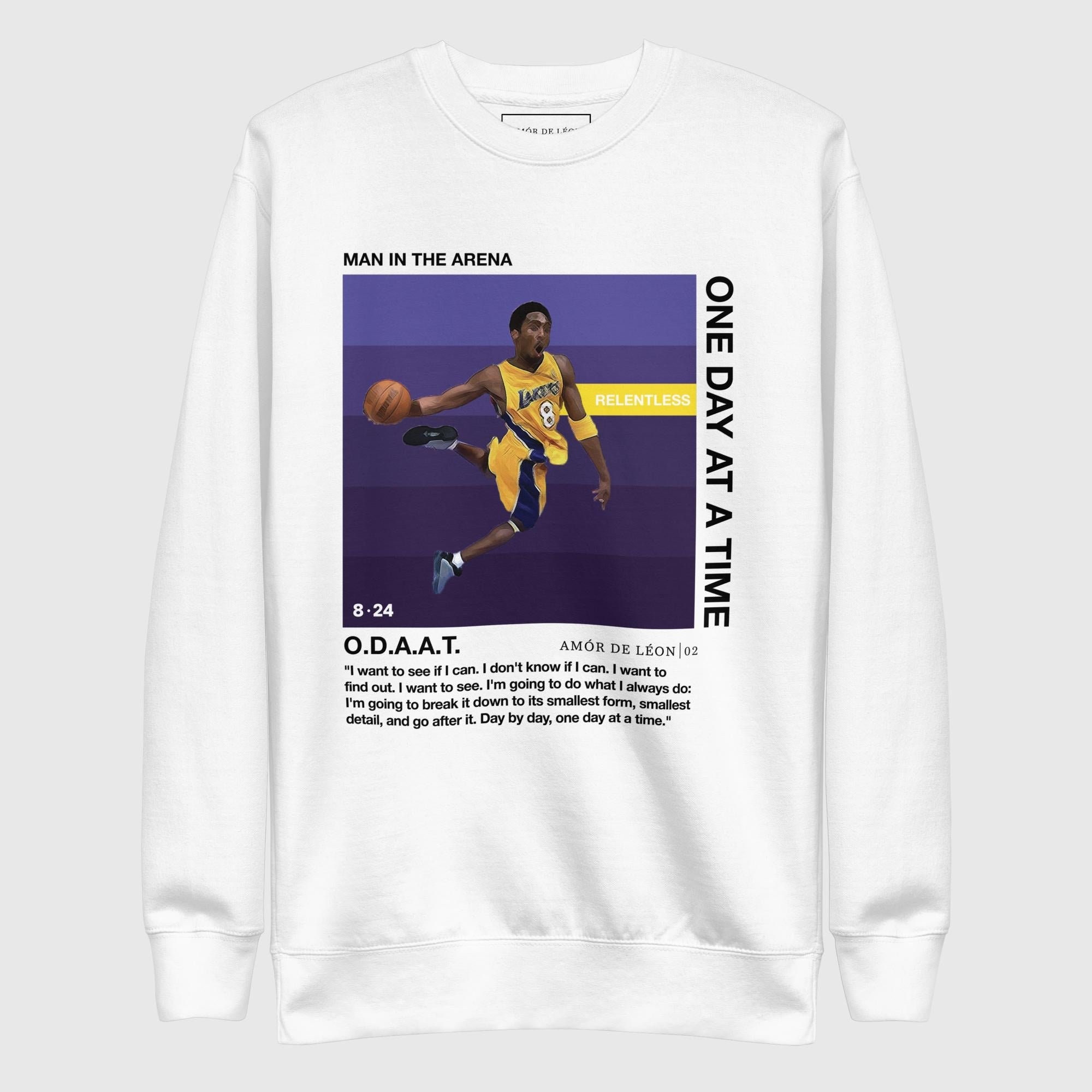 Kobe Bryant - Man in the Arena Sweatshirt - Etsy