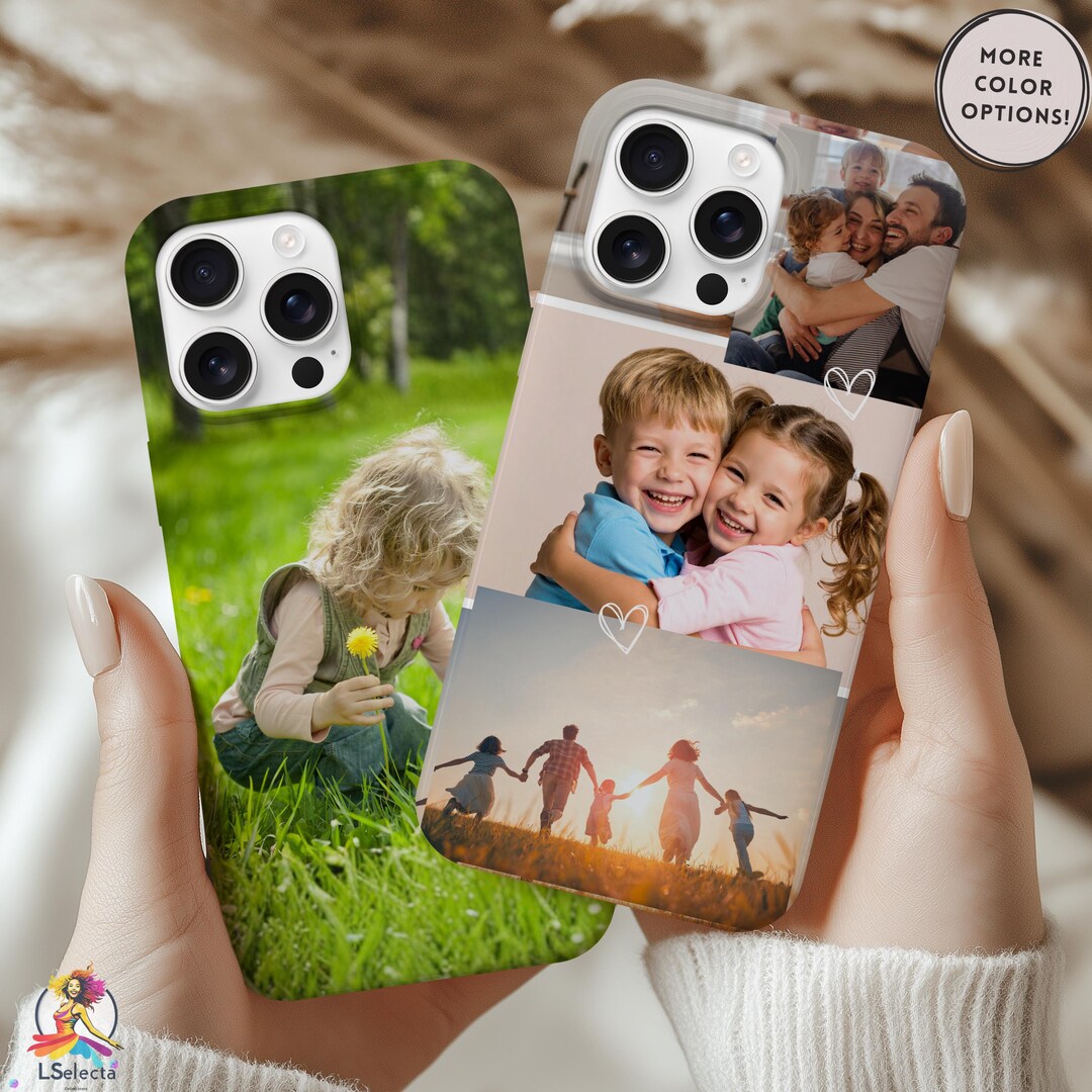 Personalized Photo Phone Case, Custom Collage Picture Gift for iPhone ...