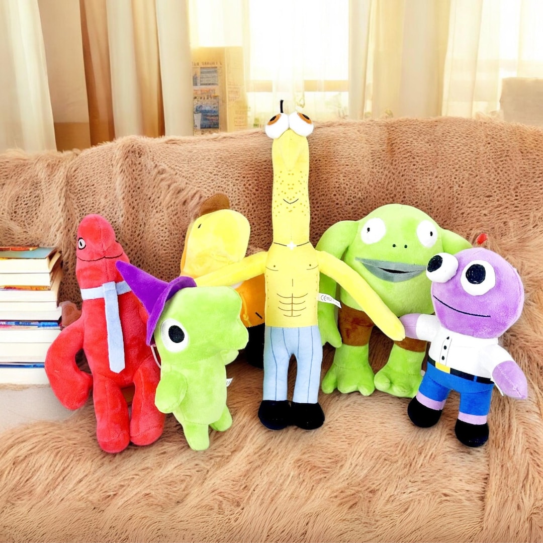 Smiling Friendss Plush Toys, Pimm, Glepp, Charliee, Allann & Mr Frogg ...