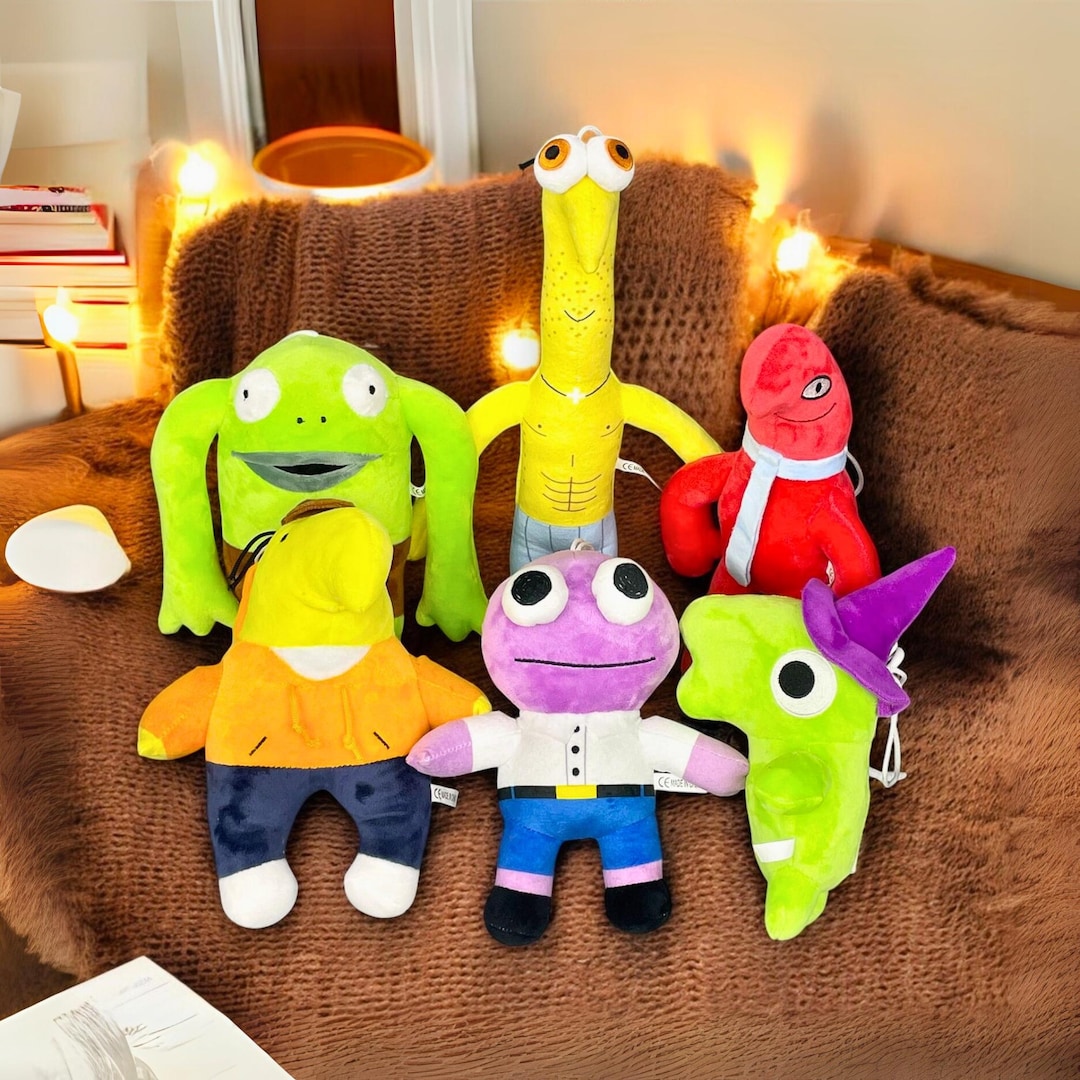 Plushiee Smiling Friendss Toys, Pimm, Glepp, Charliee, Allann & Mr ...