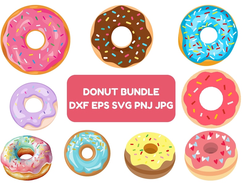 Donut Svg,donut Layered,dxf,dount Cut File,doughnut,birthday,sprinkle ...