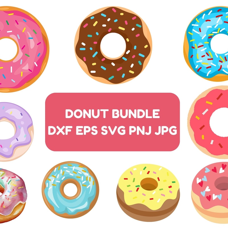 Donut Svg - Etsy