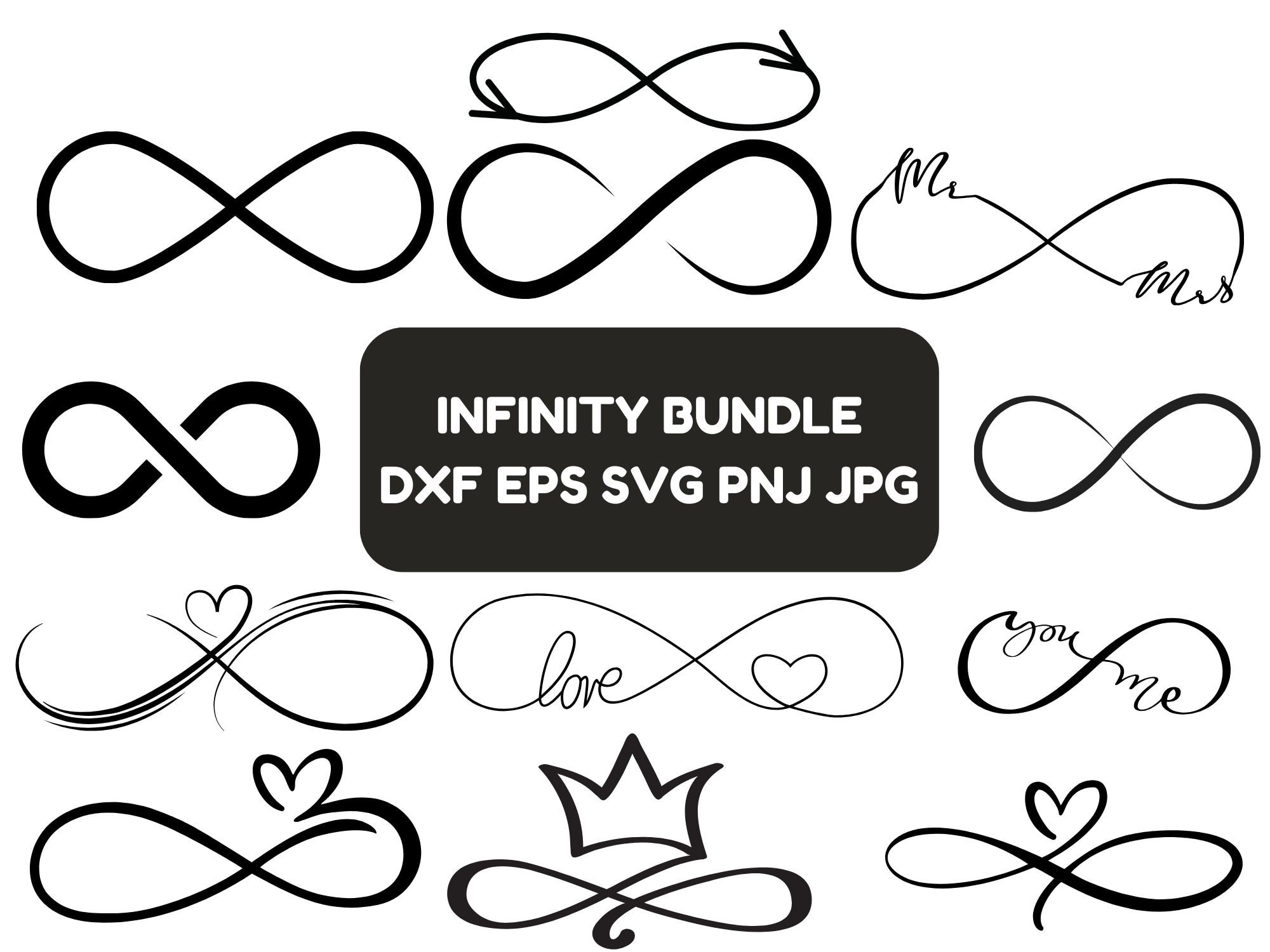 Infinity Svg, Infinity Love Svg Bundle, Forever Infinity Svg, Infinity ...