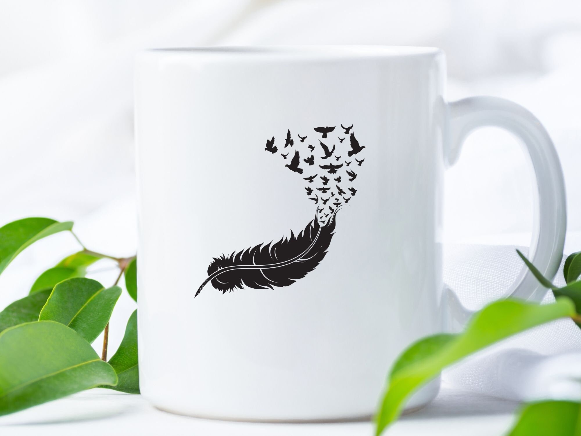 Feather Svg Bundle Feather Birds Svg Dxf Png Feathers