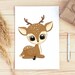 Reindeer Clipart, Cute Deer Svg, Woodland Animals Clip Art, Mother's ...