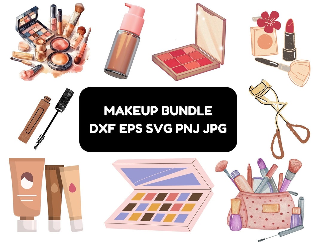 Makeup Bag SVG, Makeup Bag SVG Bundle, Makeup SVG, Makeup Bag Design ...