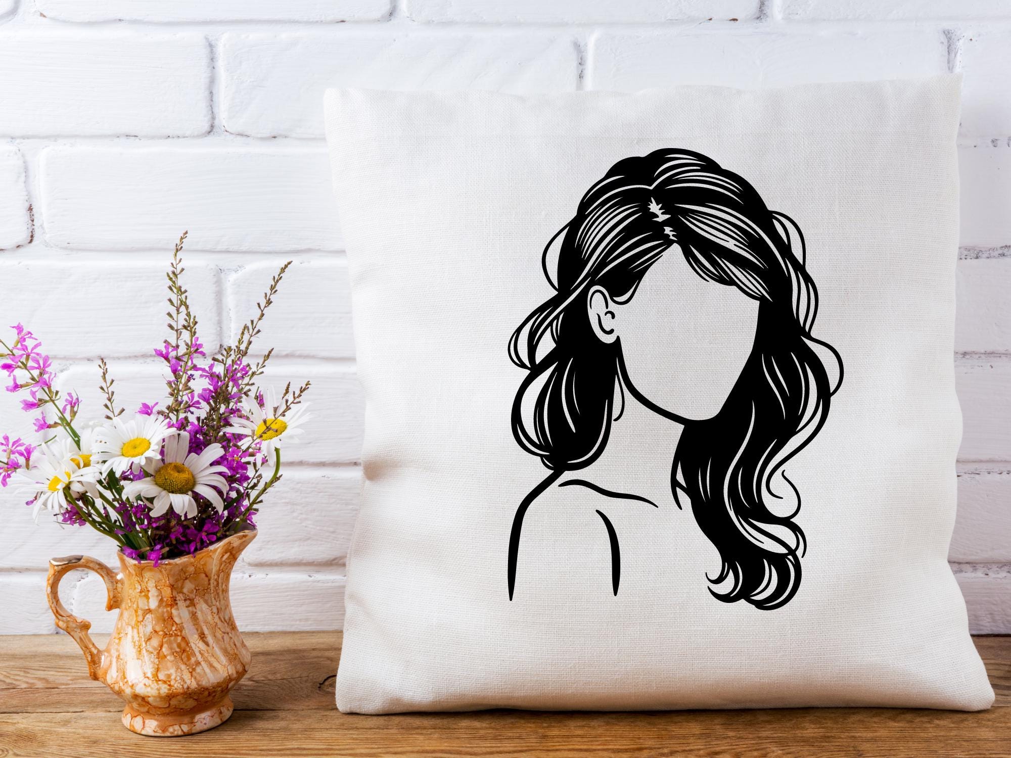 Long Hair SVG Bundle, Instant Digital Download, PNG, SVG Cut Files - Etsy