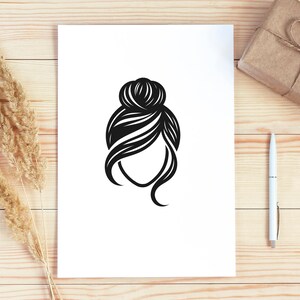 Long Hair SVG Bundle, Instant Digital Download, PNG, SVG Cut Files - Etsy