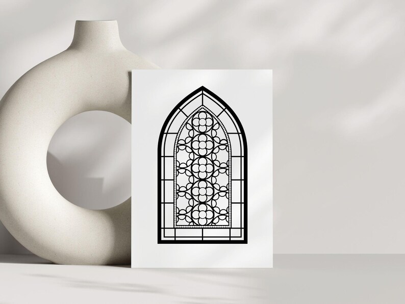 Gothic Windows Bundle Svg, Gothic Windows Clipart, Window Cut Files for ...