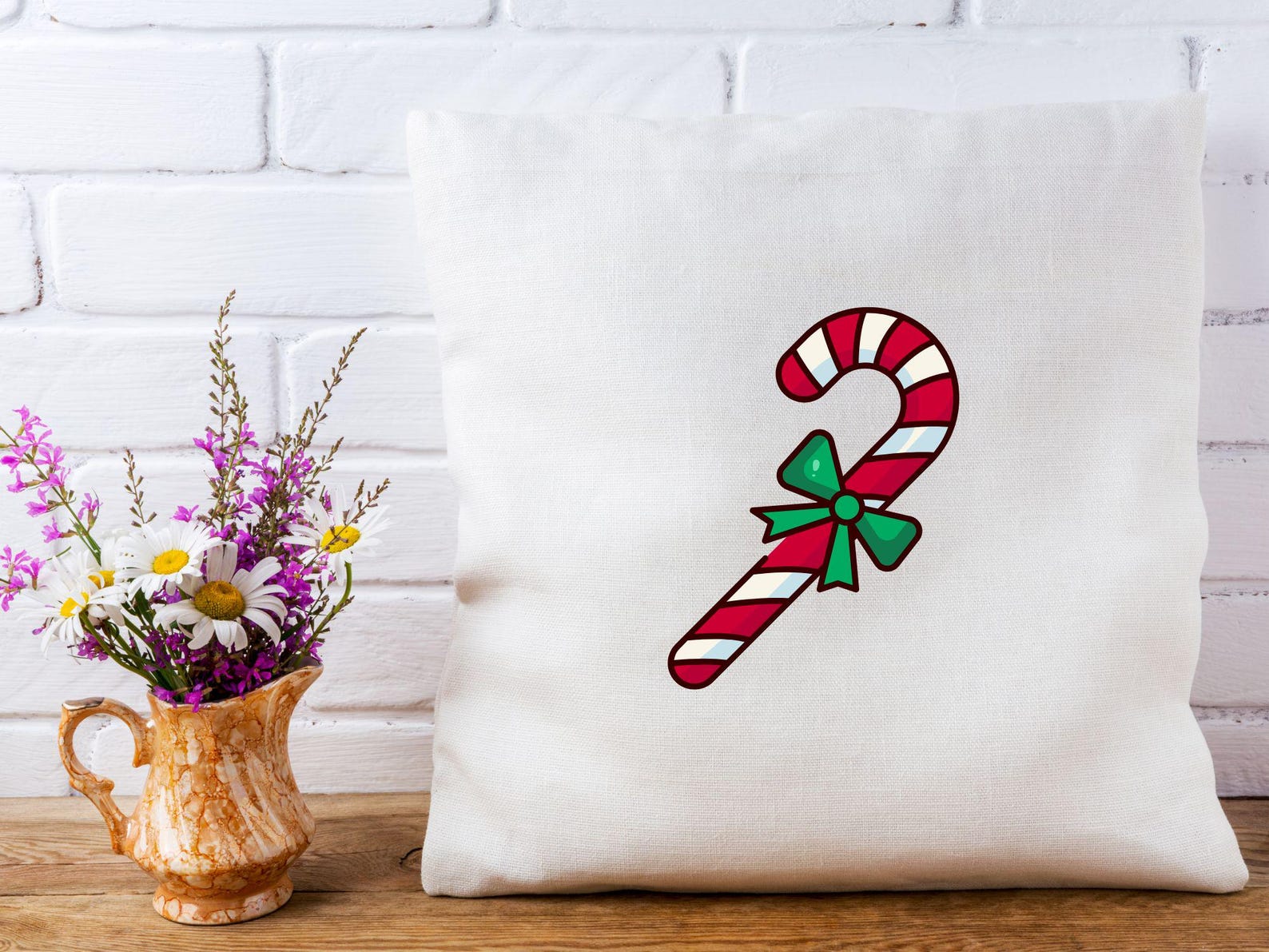 Candy Cane SVG, Candy Canes Clipart, Candy Cane With Bow, Christmas SVG ...