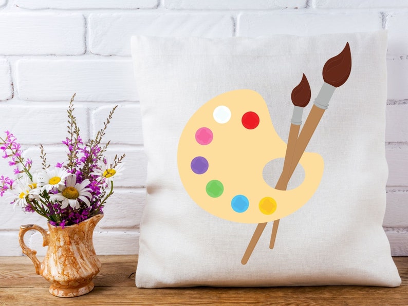 Painting SVG/ Paint Brush SVG/ Painting Clipart/ Cut Files/ Silhouette ...