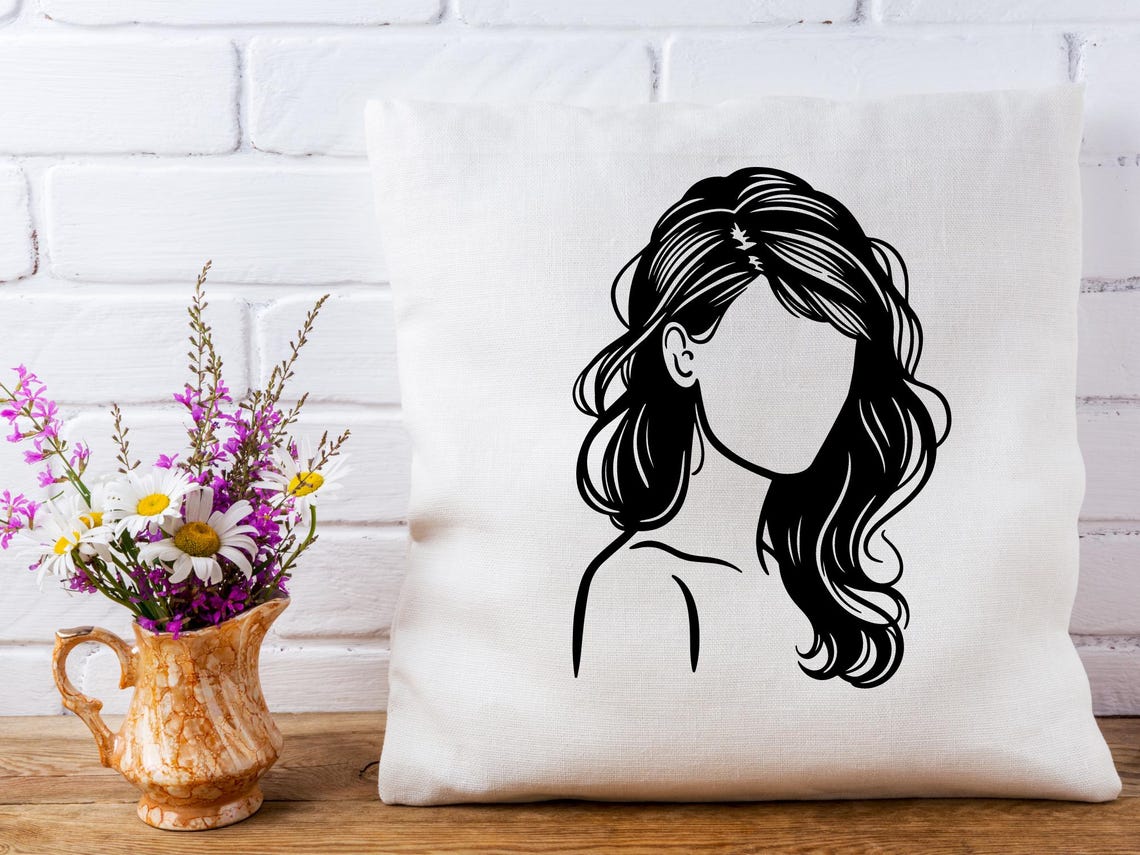 Long Hair SVG Bundle, Instant Digital Download, PNG, SVG Cut Files - Etsy