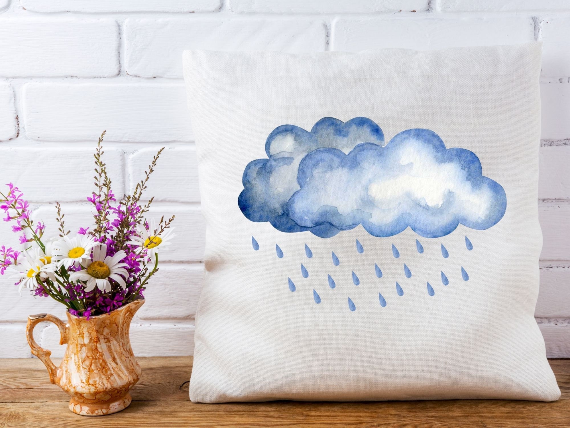 Rain Cloud Clipart: Weather SVG, PNG, JPG (digital Download) - Etsy