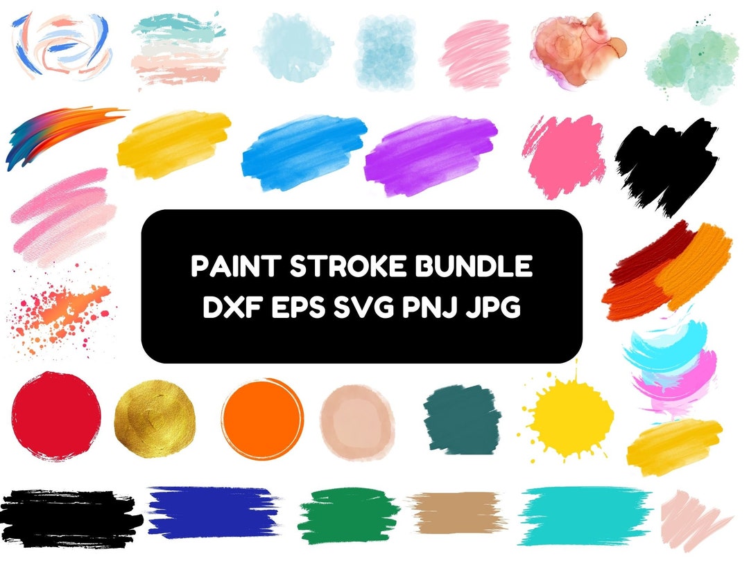 Paint Brush Strokes SVG, Paint Brush Svg, Background Svg, Keychain Svg ...