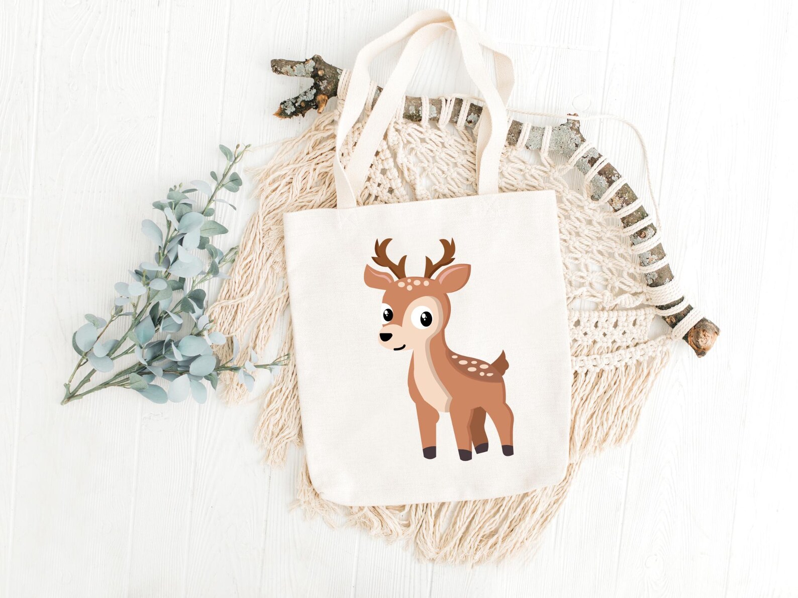 Reindeer Clipart, Cute Deer Svg, Woodland Animals Clip Art, Mother's ...