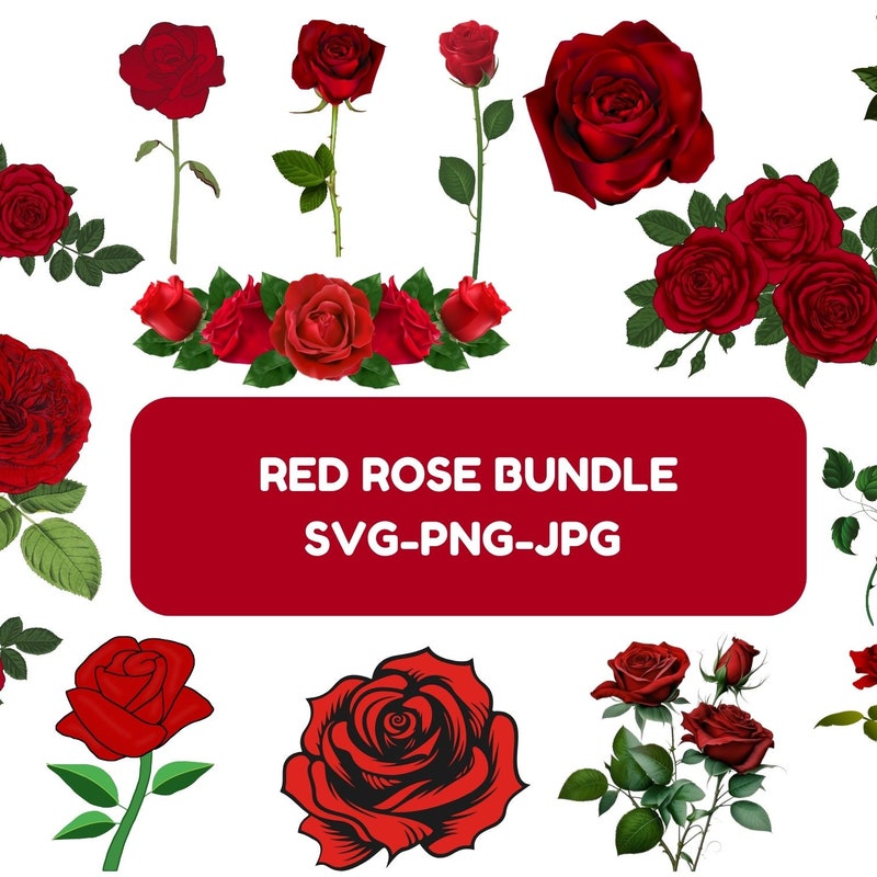Roses Svg - Etsy
