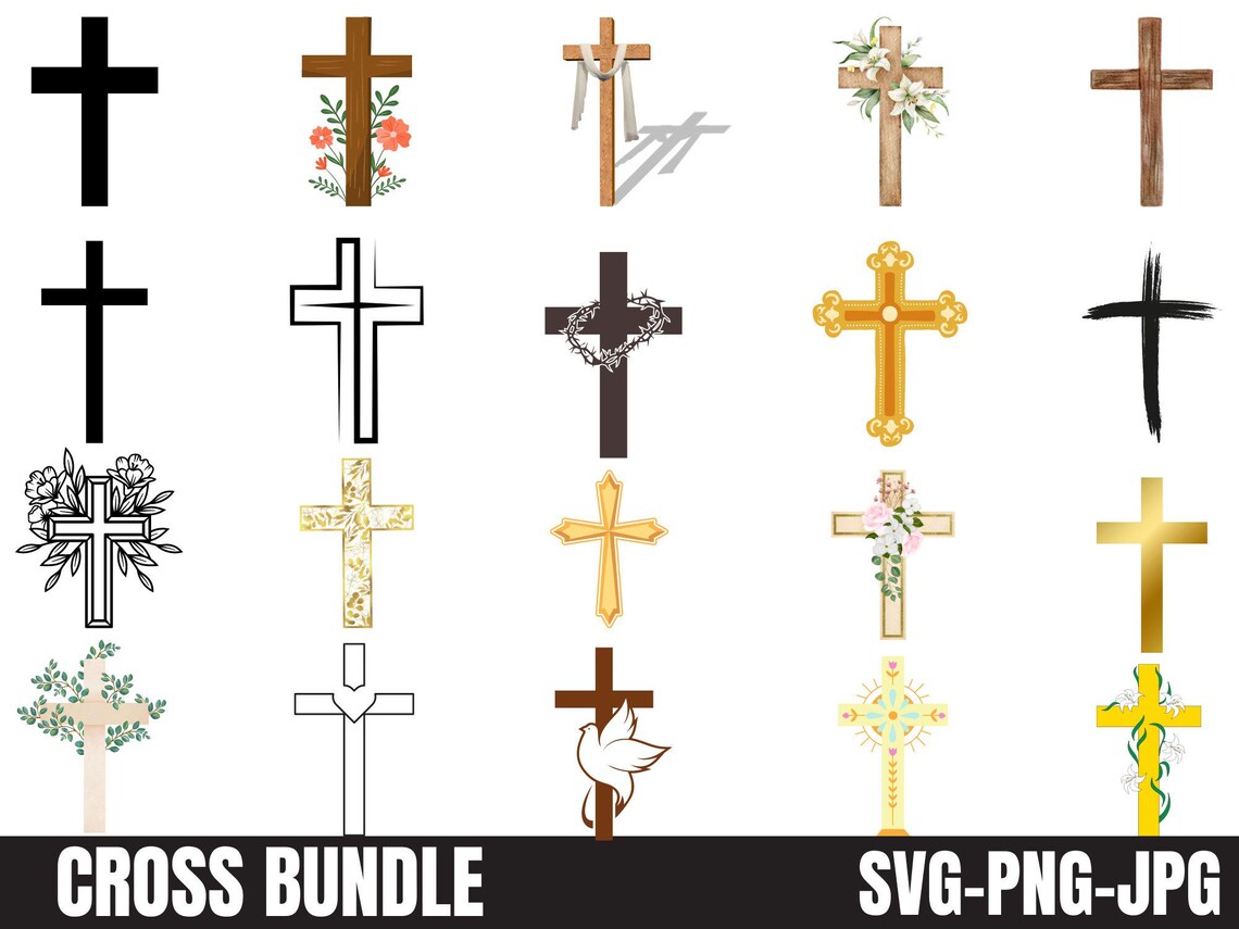 Christian Cross SVG Files Christian Cross Cut Files Christian Cross ...
