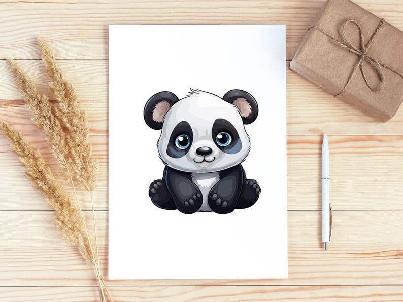 PANDA SVG, Cute PANDA Svg, Cartoon Panda Svg, Panda Clipart, Panda Svg ...