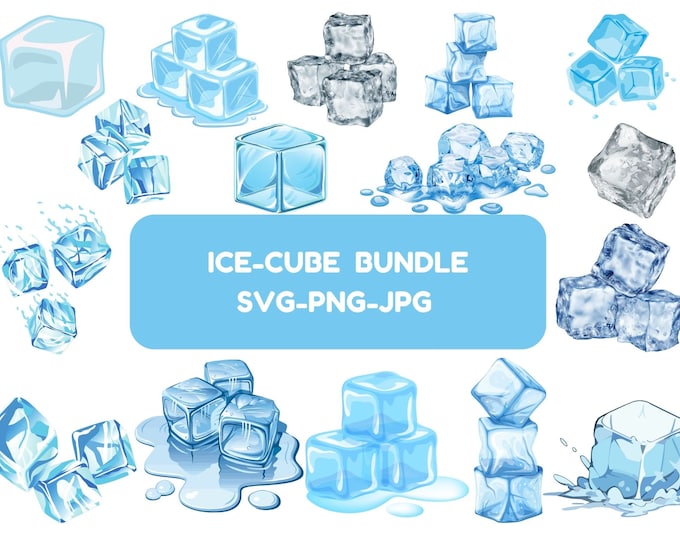 Ice Cubes Svg / Ice Cube Svg / Melting Ice Cubes Svg / Ice Cubes ...