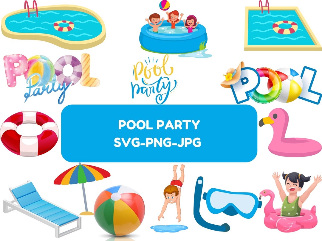 Swimming Pool Svg . Swimming Pool Cut Files . Swimming Pool Clipart ...